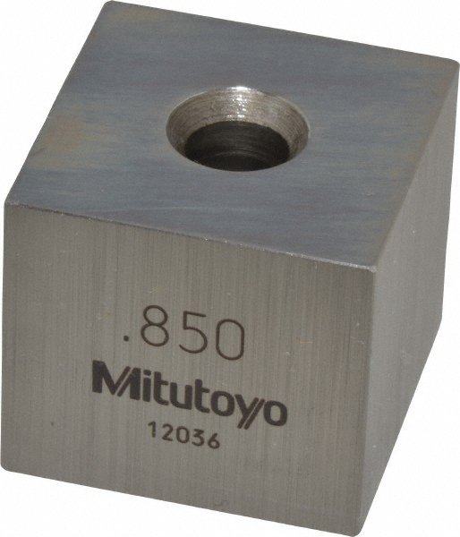 Mitutoyo - Square Steel Gage Block: 0.85", Grade 0 | MSC Direct