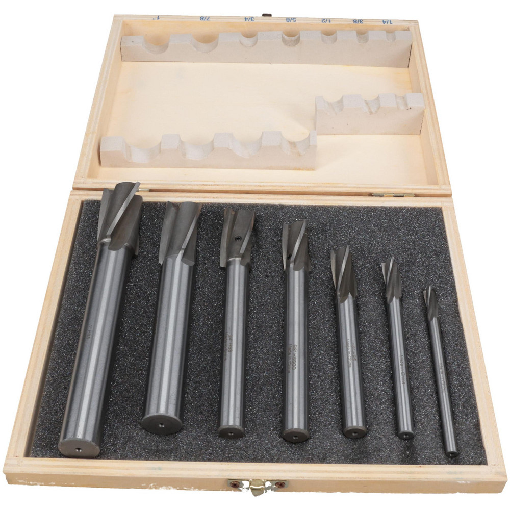 Value Collection - 7 Piece, 3 Flutes, Straight Shank, Interchangeable ...
