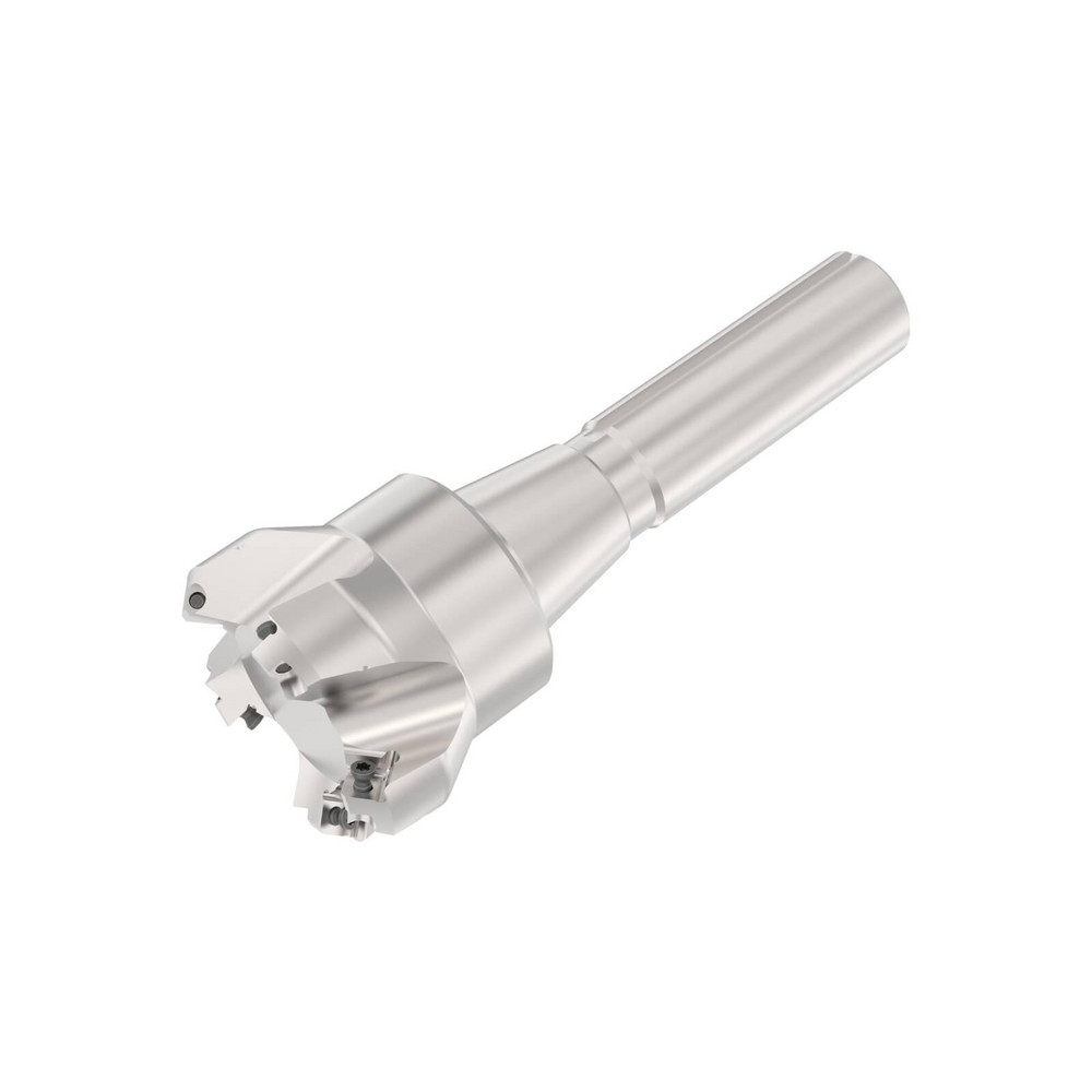Seco - 45° Lead Angle, 2.36" Cut Dia, R8 Indexable & Chamfer End Mill ...