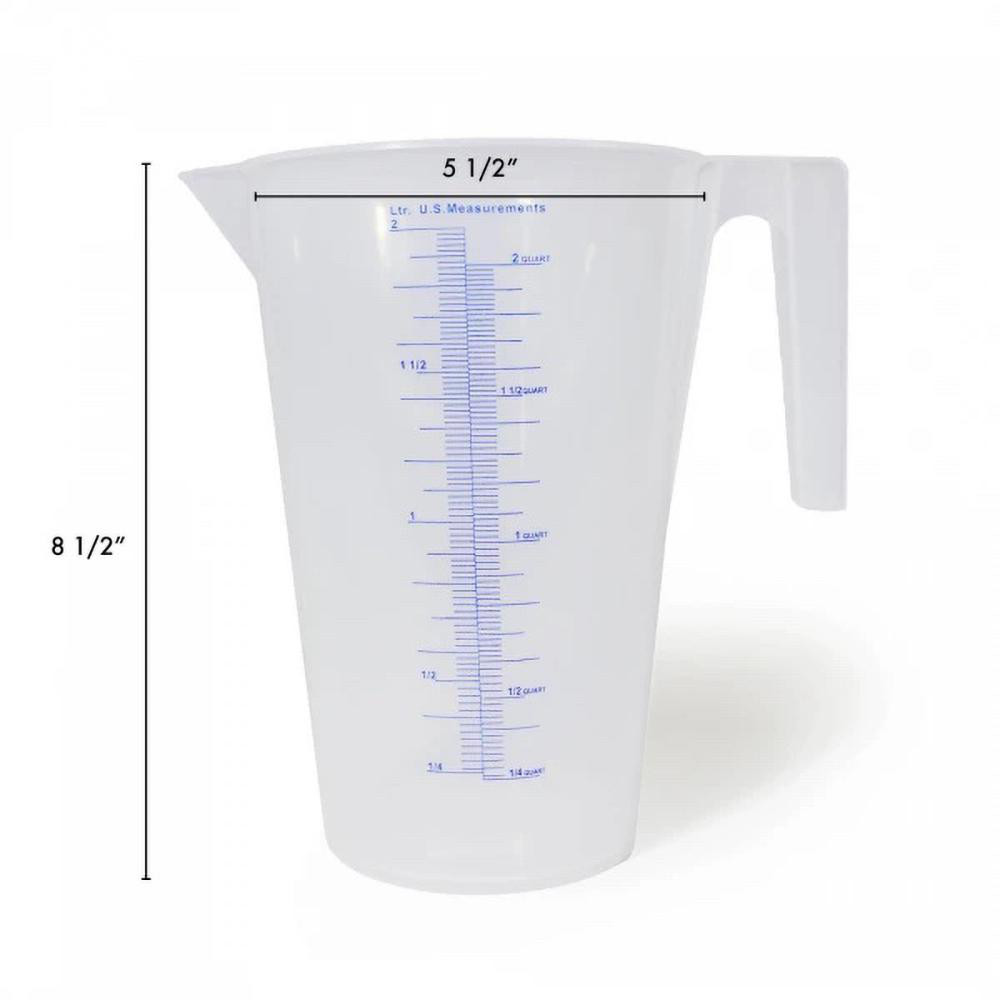 Funnel King - Pitcher: 2000 mL Capacity, Polypropylene | MSC Direct