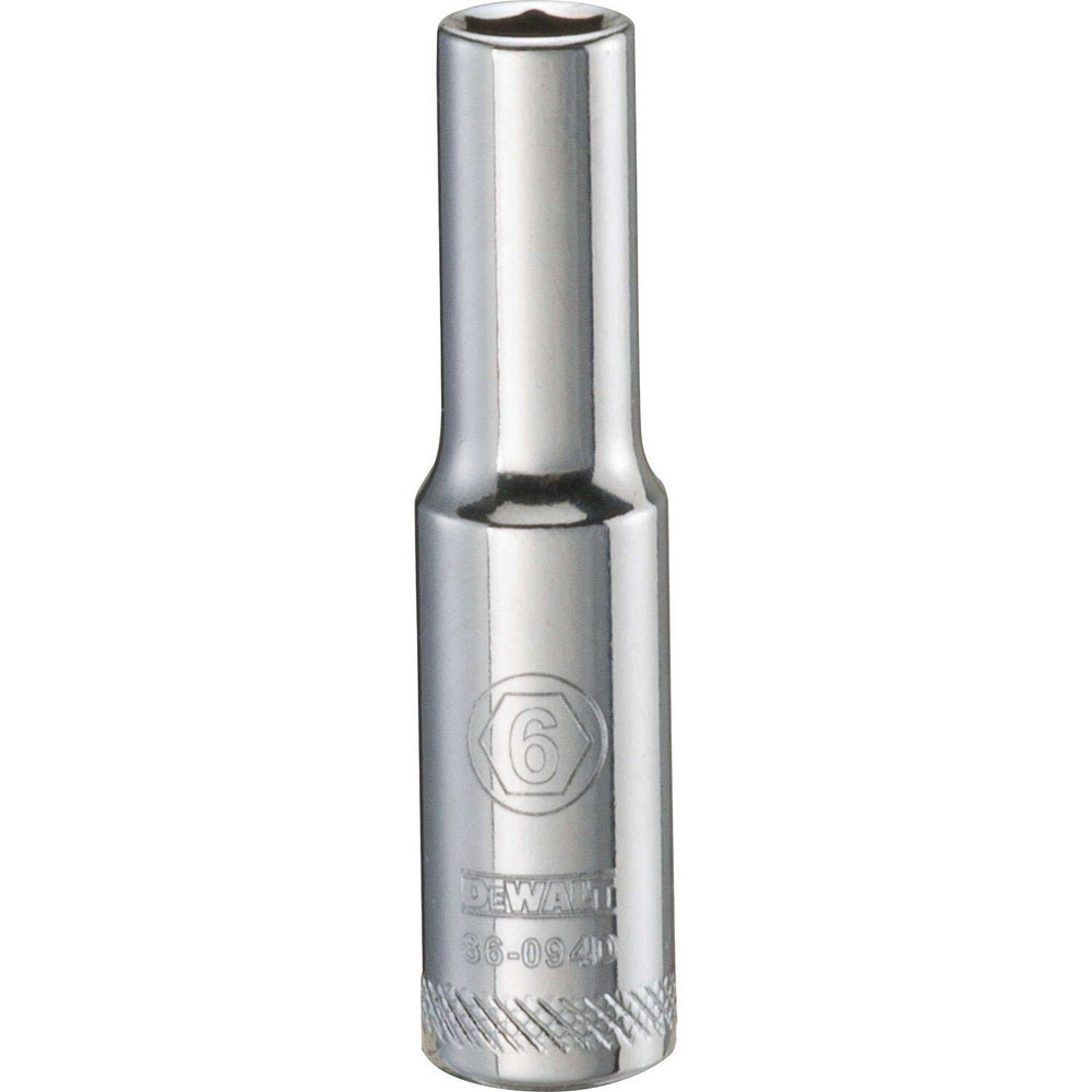 DeWALT - Deep Hand Socket: 1/4" Drive, 6.00 mm Socket, 6-Point | MSC Direct