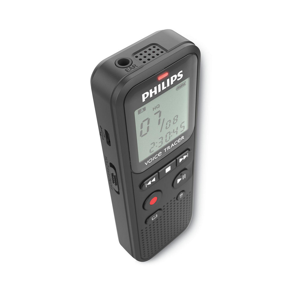 Philips - Voice Tracer DVT1160 Audio Recorder, 8 GB, Gray | MSC Direct