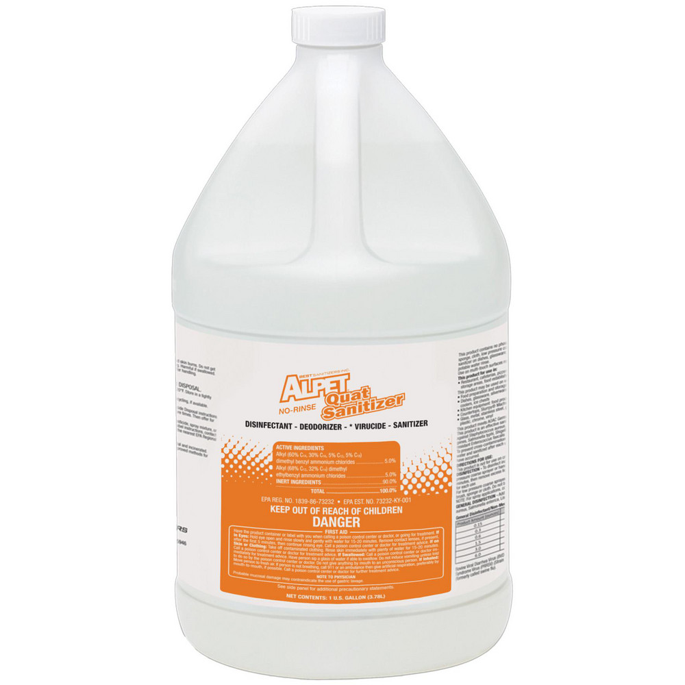 Detco - Alpet No-Rinse Quat Sanitizer, 1 gal, 4/Pack | MSC Direct