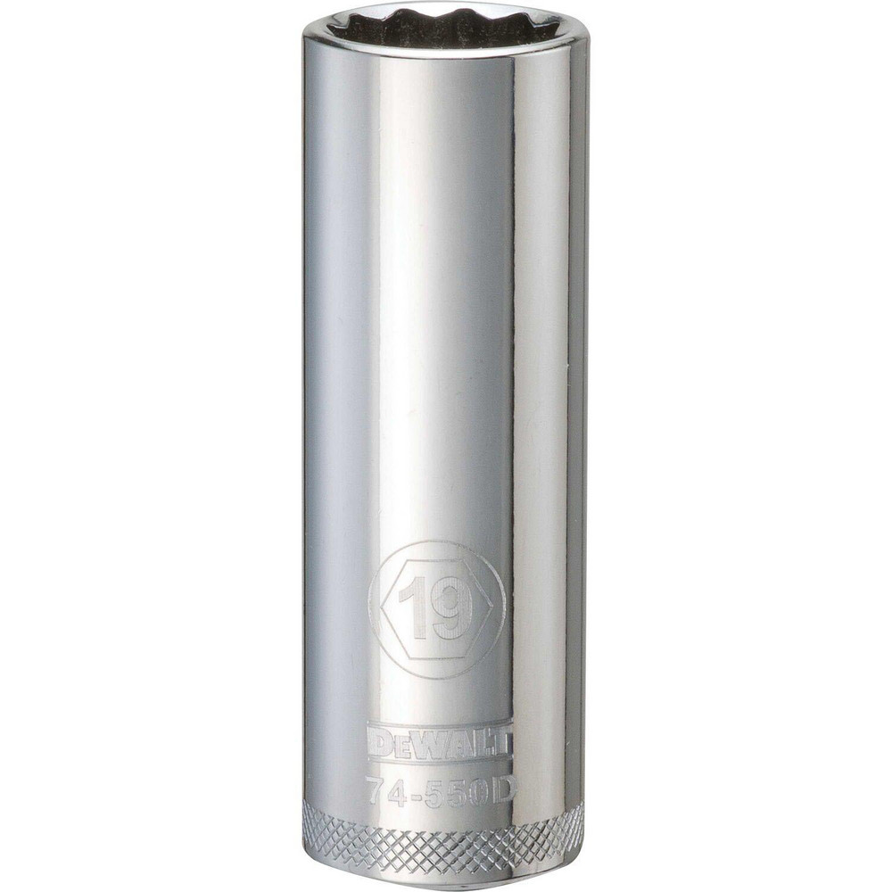DeWALT - Deep Hand Socket: 1/2" Drive, 19.00 mm Socket, 12-Point | MSC ...