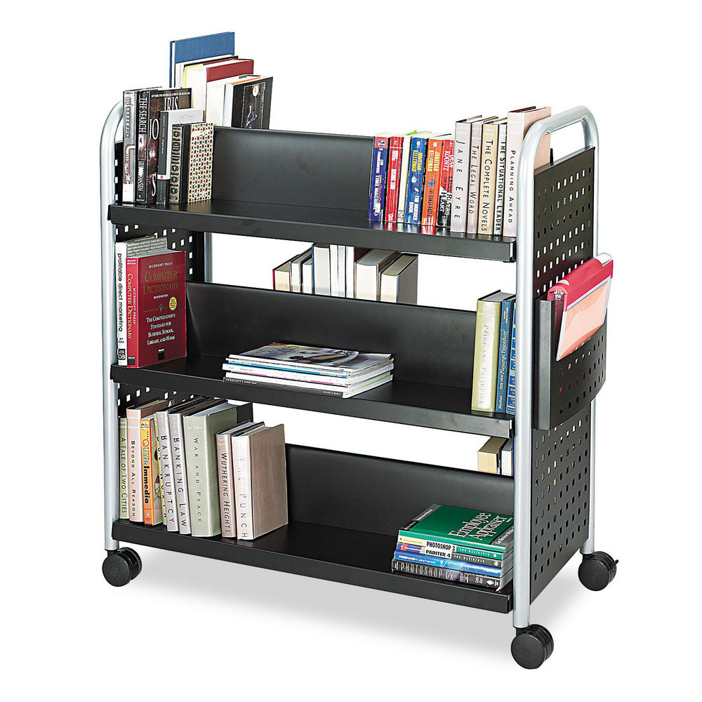 Safco - Book Utility Cart: 41-1/4" Long, 17-3/4" Wide, Powder Coated ...