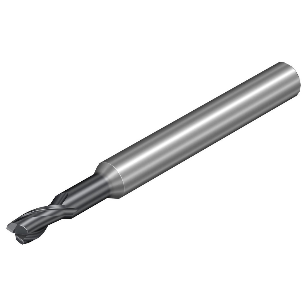 Sandvik Coromant - Square End Mill: 2.00 mm Dia, 4.00 mm LOC, 2 Flute ...