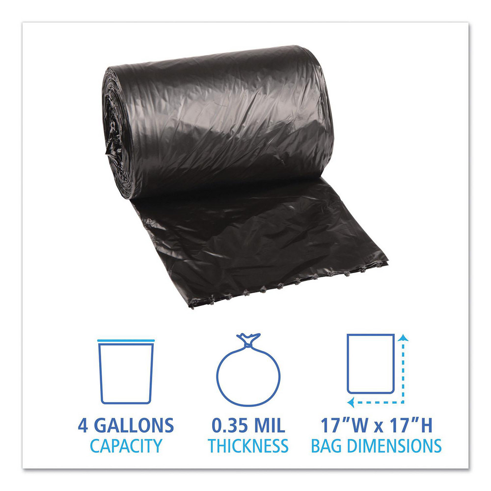 Boardwalk - Light Duty Trash Bags: 4.000 gal, 0.35 mil, Pack of 1000 ...