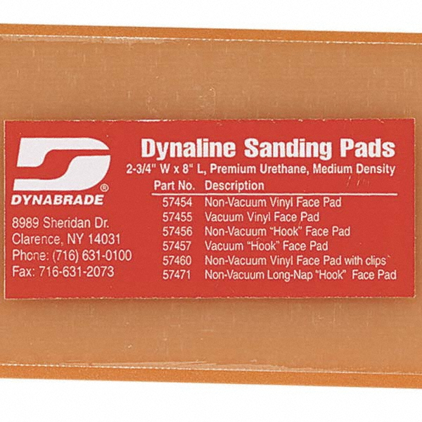 Dynabrade - 8 x 2-3/4" Rectangular Hook Face Backing Pad - 09007220 ...