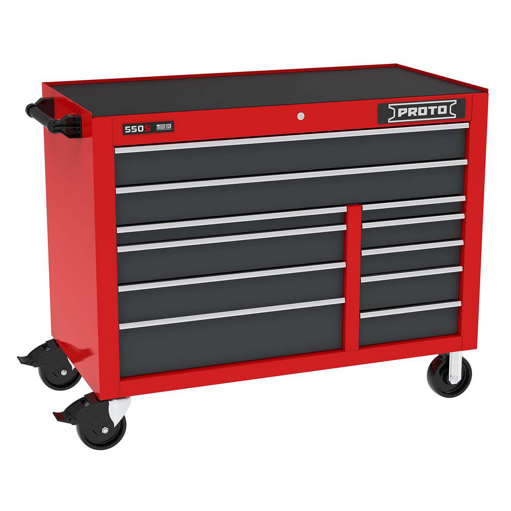 Proto - Steel Tool Roller Cabinet: 50" Wide, 41" High, 25-1/4" Deep, 11 ...