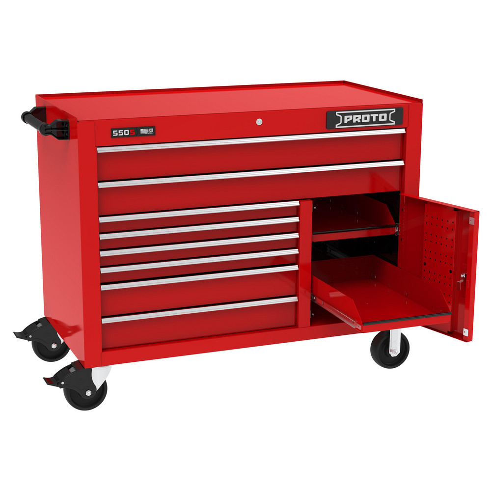 Proto - Steel Tool Roller Cabinet: 50" Wide, 41" High, 25-1/4" Deep, 8 ...