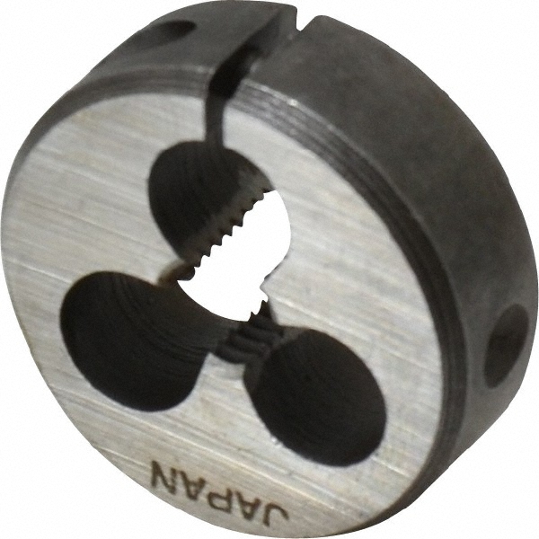 Interstate - Round Die: M6.3 x 1, 1" OD, High Speed Steel - 09036260 ...