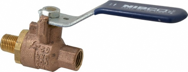 NIBCO - Standard Manual Ball Valve: 1/4" Pipe, Full Port | MSC Direct
