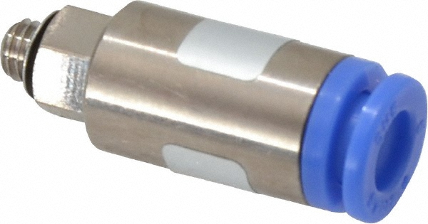 SMC PNEUMATICS - 6mm OD, M5x0.8 Thread, Brass/Polybutylene Push-to-Connect Male Connector ...