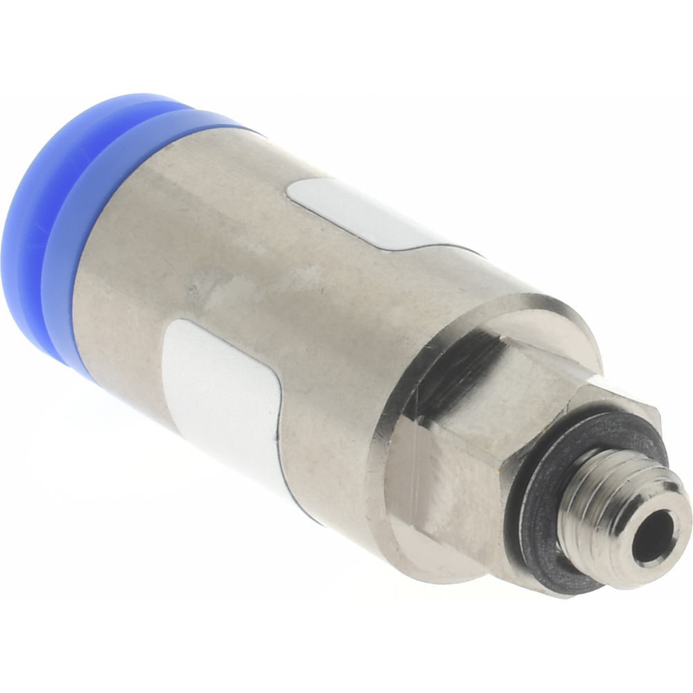 SMC PNEUMATICS - 6mm OD, M5x0.8 Thread, Brass/Polybutylene Push-to-Connect Male Connector ...