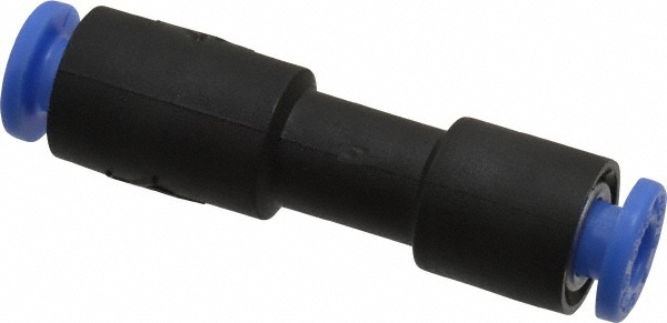 SMC PNEUMATICS - 4mm OD, Brass/Polybutylene Push-to-Connect Union - 09041856 - MSC Industrial Supply