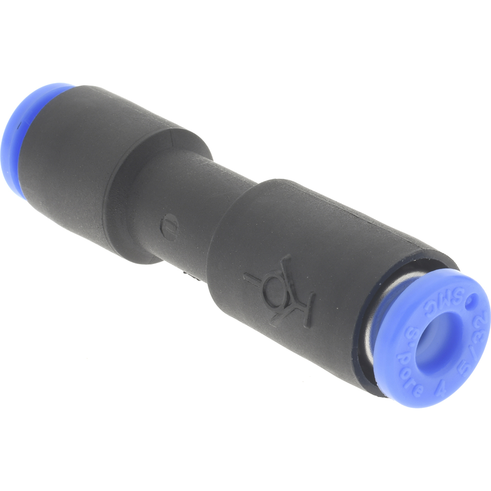 SMC PNEUMATICS - 4mm OD, Brass/Polybutylene Push-to-Connect Union - 09041856 - MSC Industrial Supply