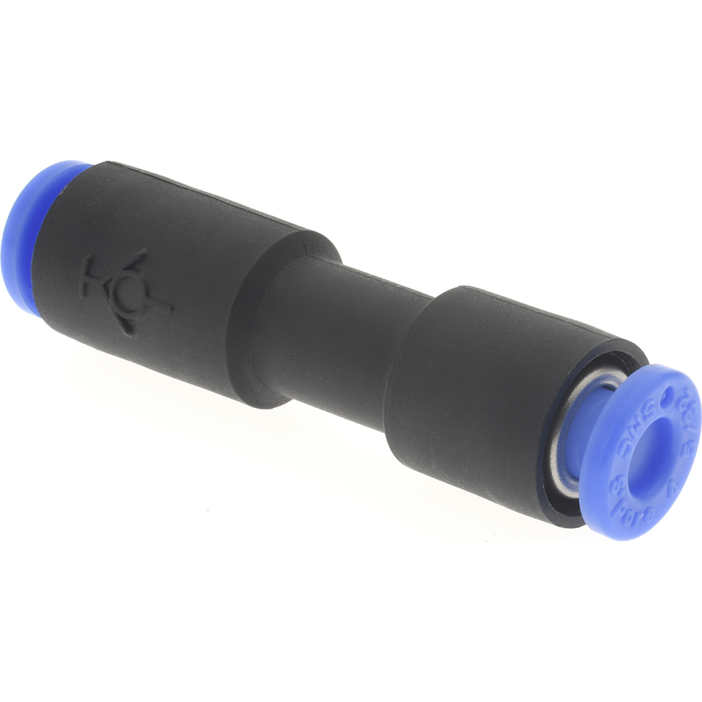 SMC PNEUMATICS - 4mm OD, Brass/Polybutylene Push-to-Connect Union - 09041856 - MSC Industrial Supply