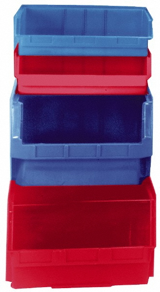SSI Schaefer - Plastic Hopper Stacking Bin: Red | MSC Direct