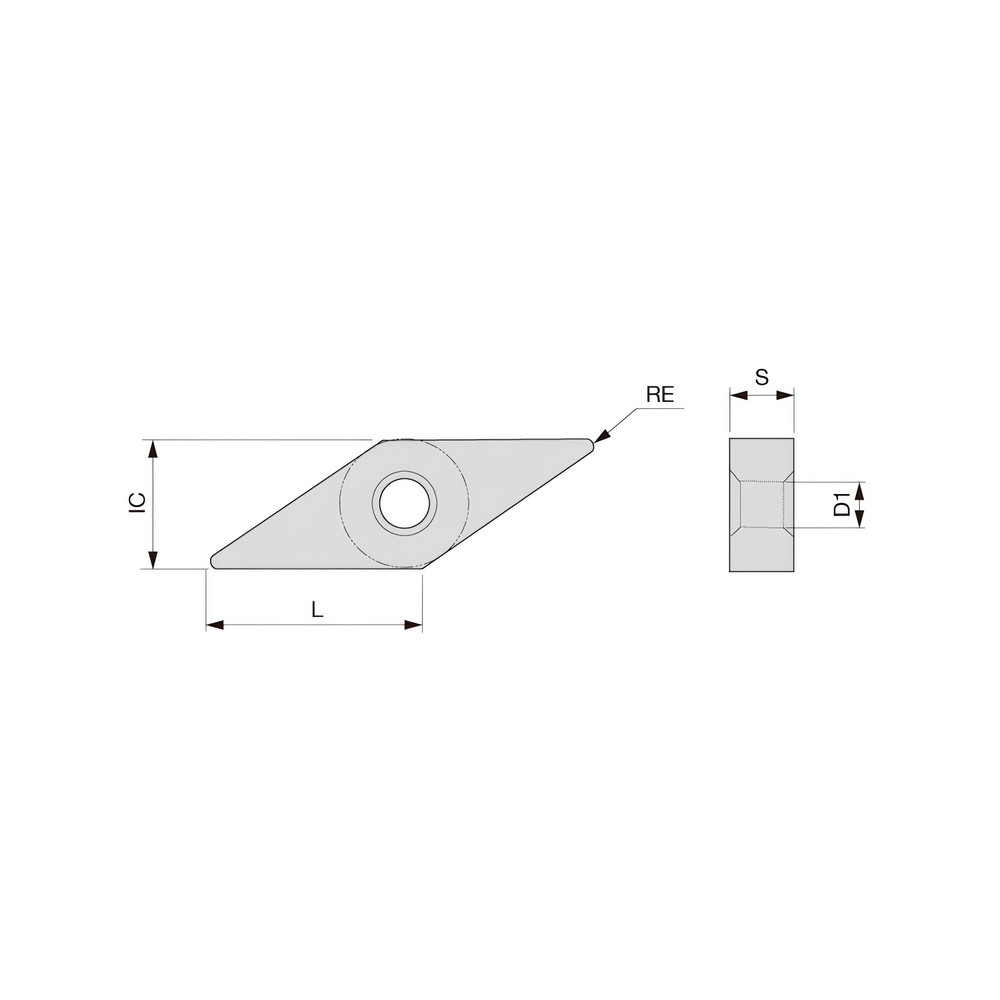Tungaloy - Turning Insert: VNMG 332 SM AH6235, Carbide | MSC Direct