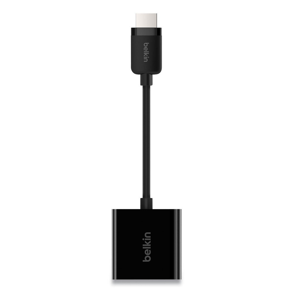 Belkin - HDMI to VGA Adapter with Micro-USB Power, 9.8", Black | MSC Direct