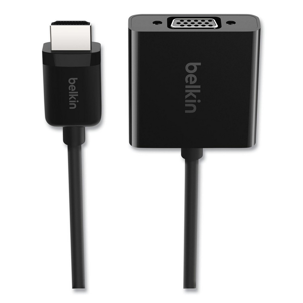 Belkin - HDMI to VGA Adapter with Micro-USB Power, 9.8", Black | MSC Direct