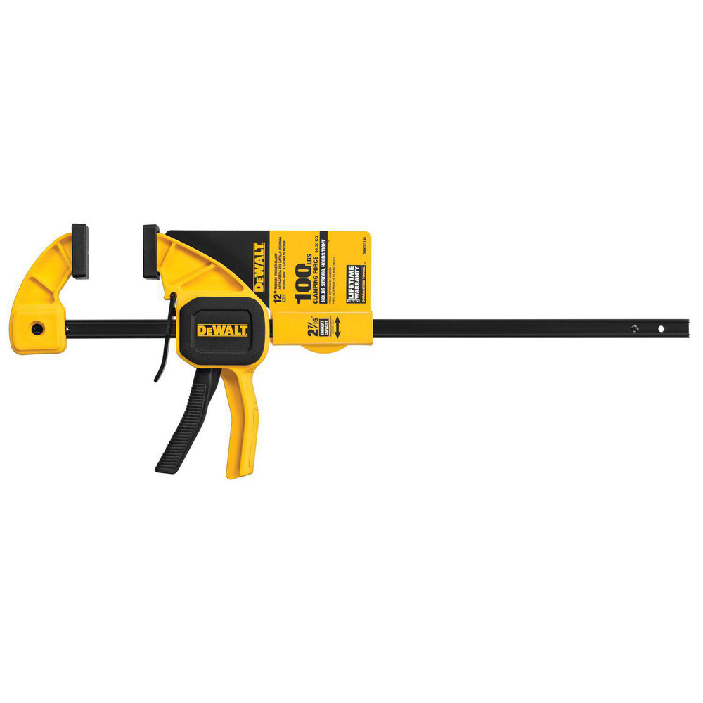 DeWALT - Bar Clamps: Maximum Capacity (Inch): 12; Clamping Pressure (Lb ...