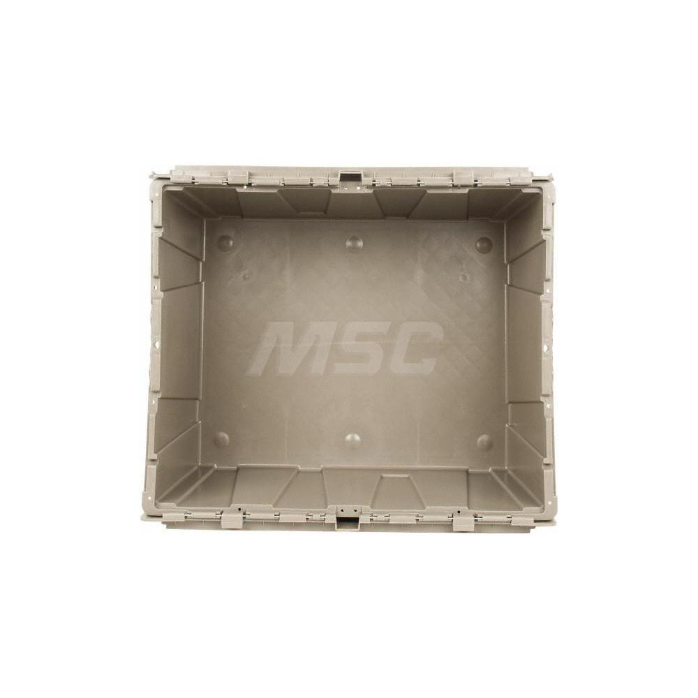 Quantum Storage - Polyethylene Attached-Lid Storage Tote: 80 lb ...