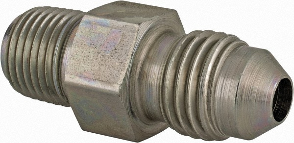 Parker - Steel Flared Tube Connector: 1/4" OD, 37 deg Flared Angle ...