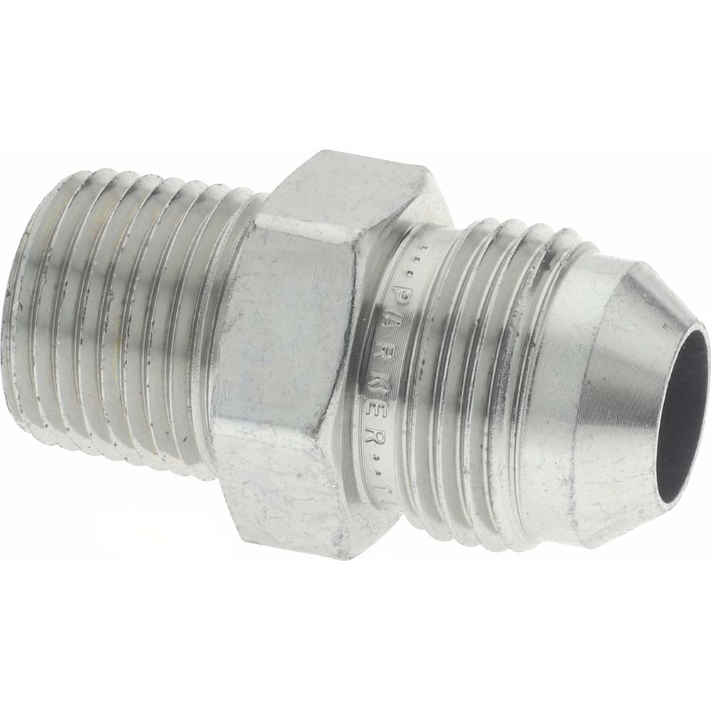 Parker - Steel Flared Tube Connector: 1/2" OD, 37 deg Flared Angle ...