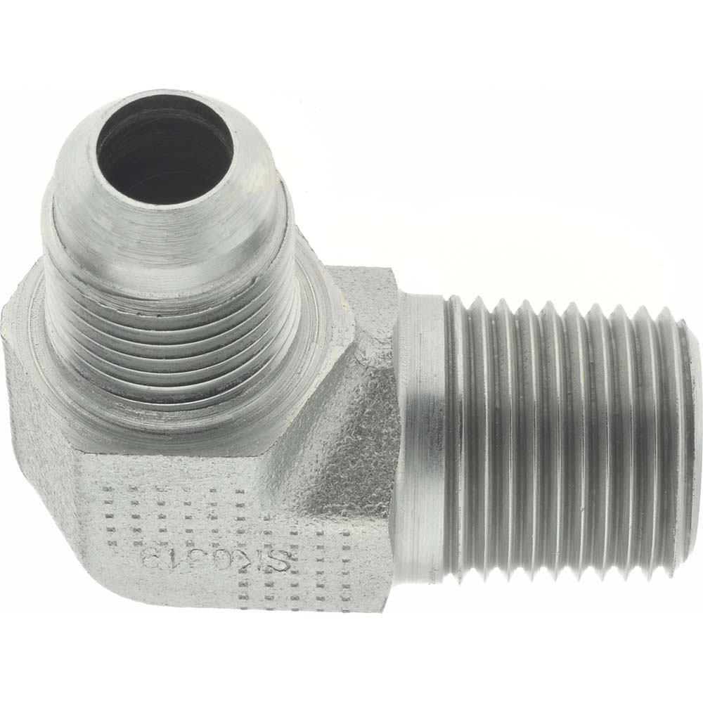 Parker - Steel Flared Tube 90 Deg Male Elbow: 3/8" OD, 37 deg Flared Angle | MSC Direct