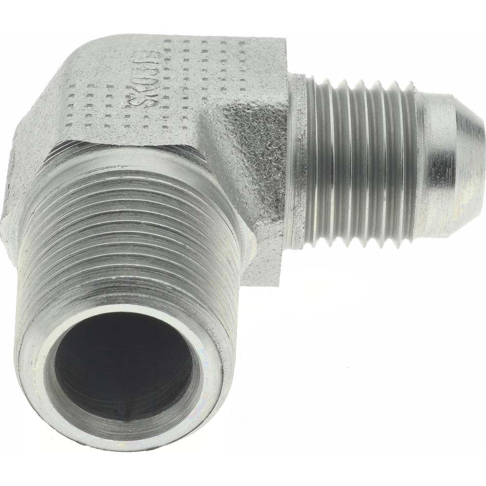 Parker - Steel Flared Tube 90 Deg Male Elbow: 3/8" OD, 37 deg Flared Angle | MSC Direct