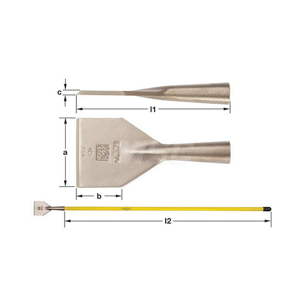 Ampco - Stiff Aluminum Bronze Alloy Chisel Scraper | MSC Direct