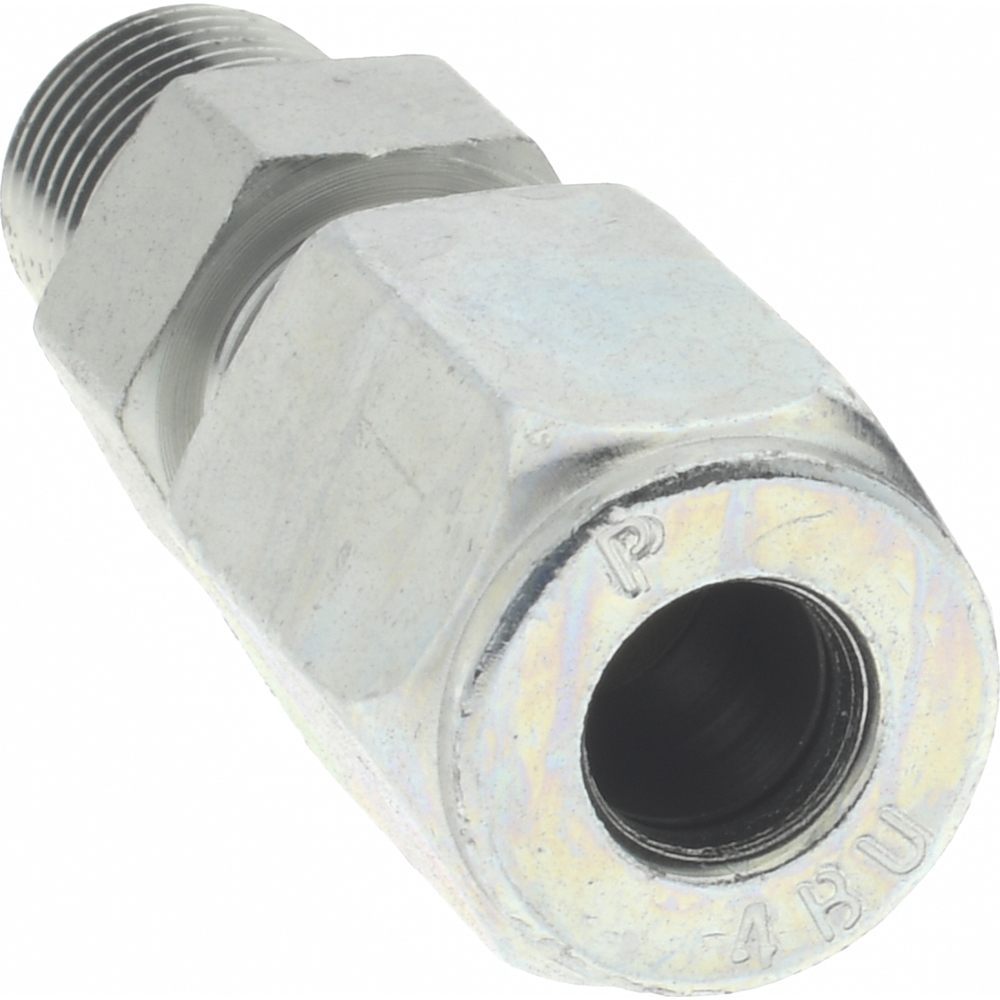 Parker - Flareless Bite-Type Tube Male Connector: 1/8" NPTF, 1/4" Tube ...