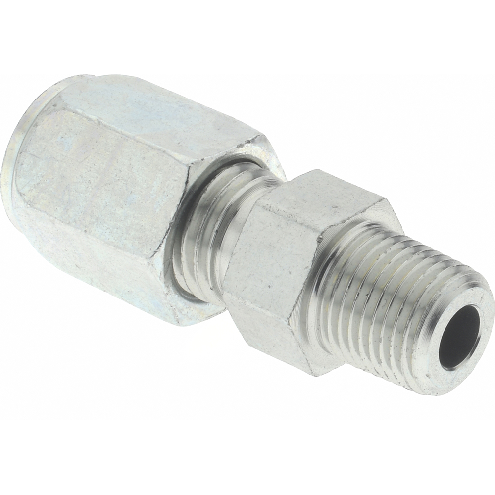 Parker - Flareless Bite-Type Tube Male Connector: 1/8" NPTF, 1/4" Tube ...