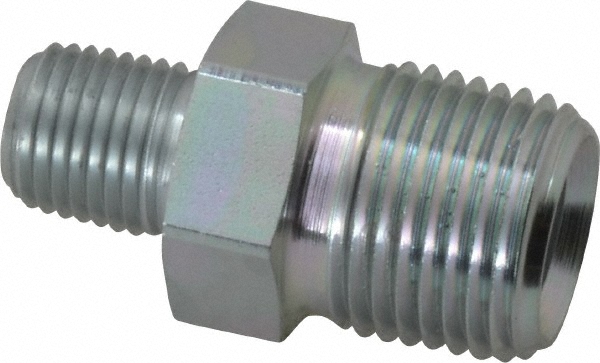 7/8-14 Male Thread, Zinc Plated Steel Hex 72518814 - MSC