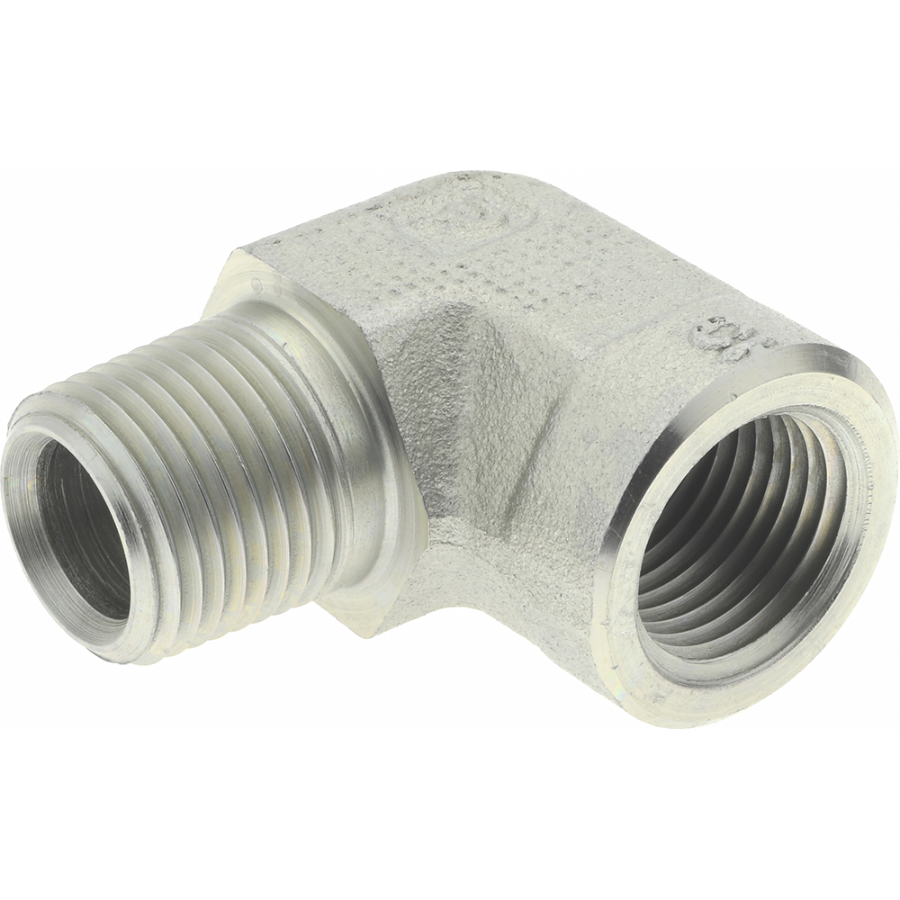 Parker - Industrial Pipe 90 ° Street Elbow: 1/2" Female Thread, 1/2 ...