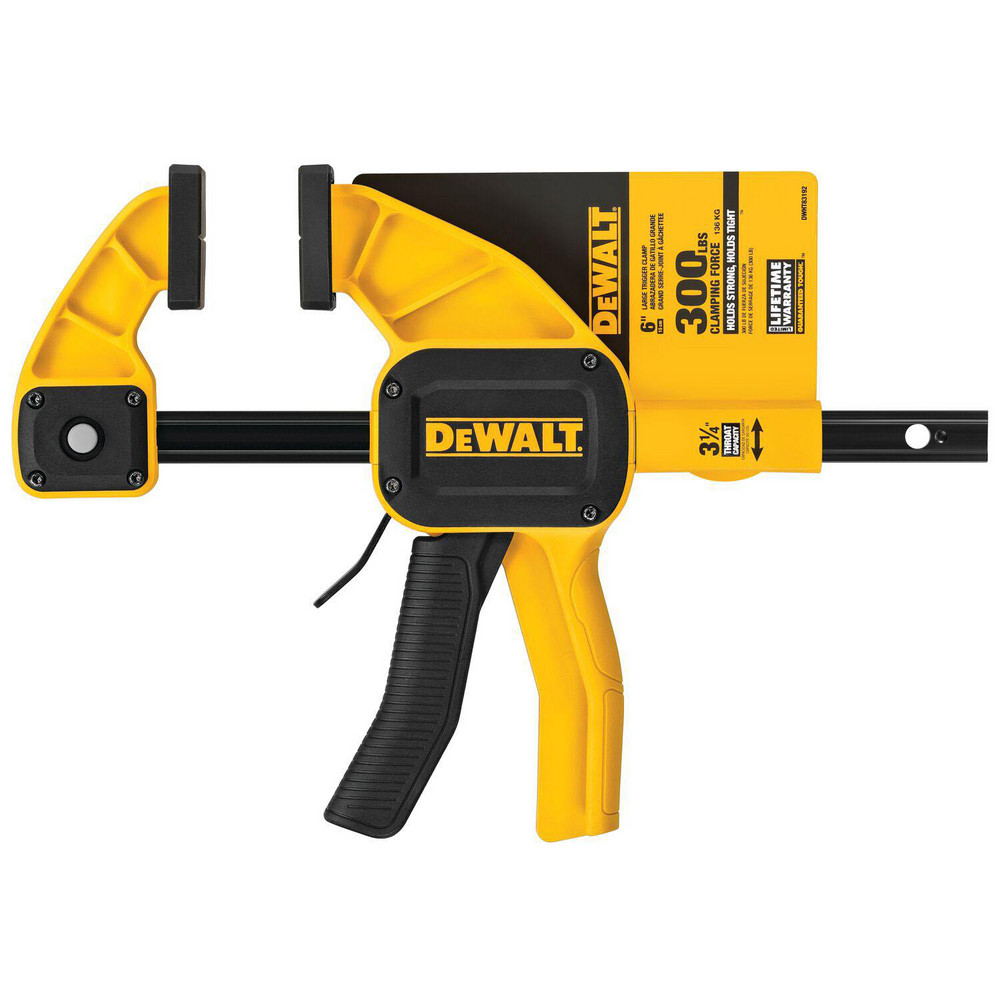 DeWALT - Bar Clamps; Maximum Capacity (Inch): 6; Clamping Pressure (Lb ...