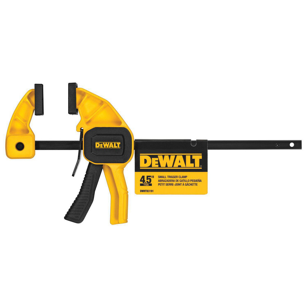 DeWALT - Bar Clamps: Maximum Capacity (Inch): 4-1/2; Clamping Pressure ...