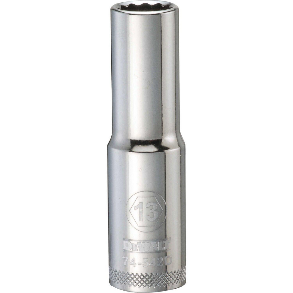 DeWALT - Deep Hand Socket: 1/2" Drive, 13 mm Socket, 12-Point | MSC Direct
