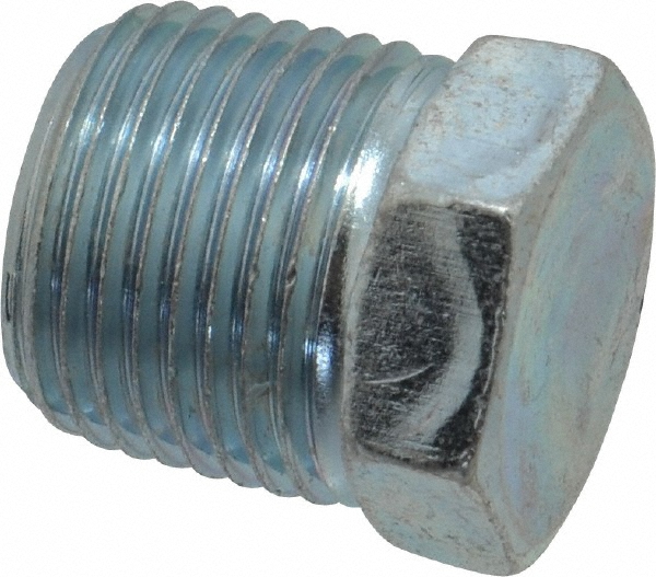 Parker - 3/8 Male Thread, Zinc Plated Steel Industrial Pipe Hex Head ...