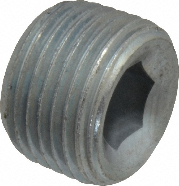 Parker - 3/8 Male Thread, Zinc Plated Steel Industrial Pipe Hollow Hex ...