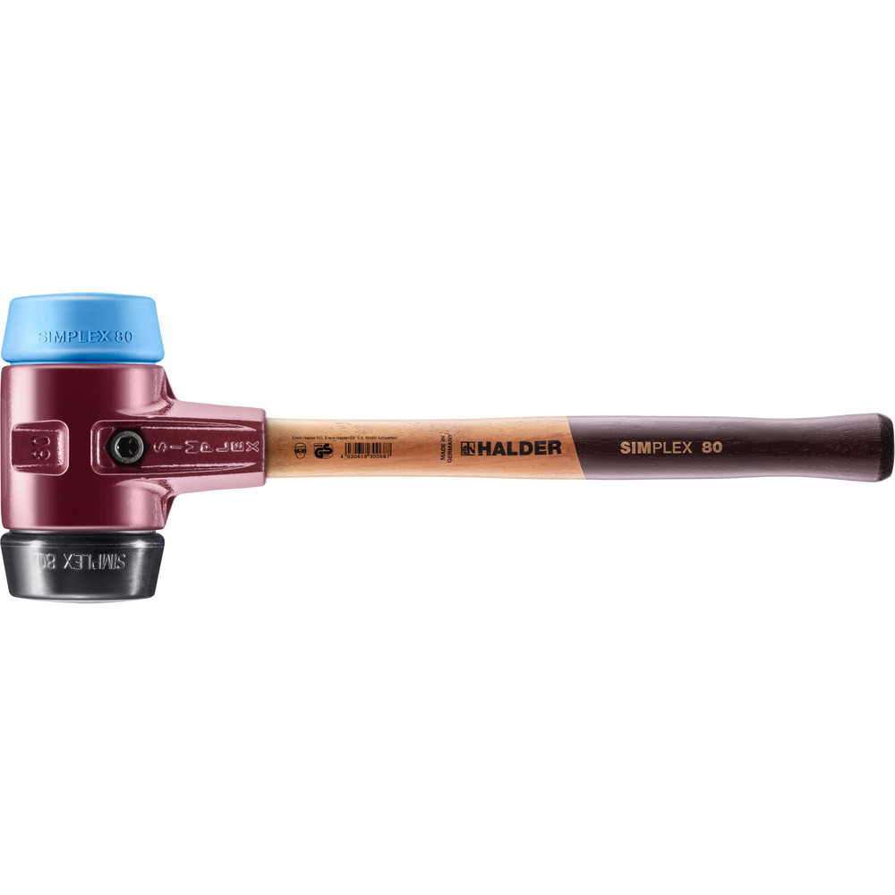 HALDER - Mallets: Double Face Mallet, 97, Rubber | MSC Direct