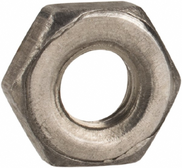 Value Collection - Jam Nut: M3x0.5, Grade 2H Steel, Bright/Uncoated ...