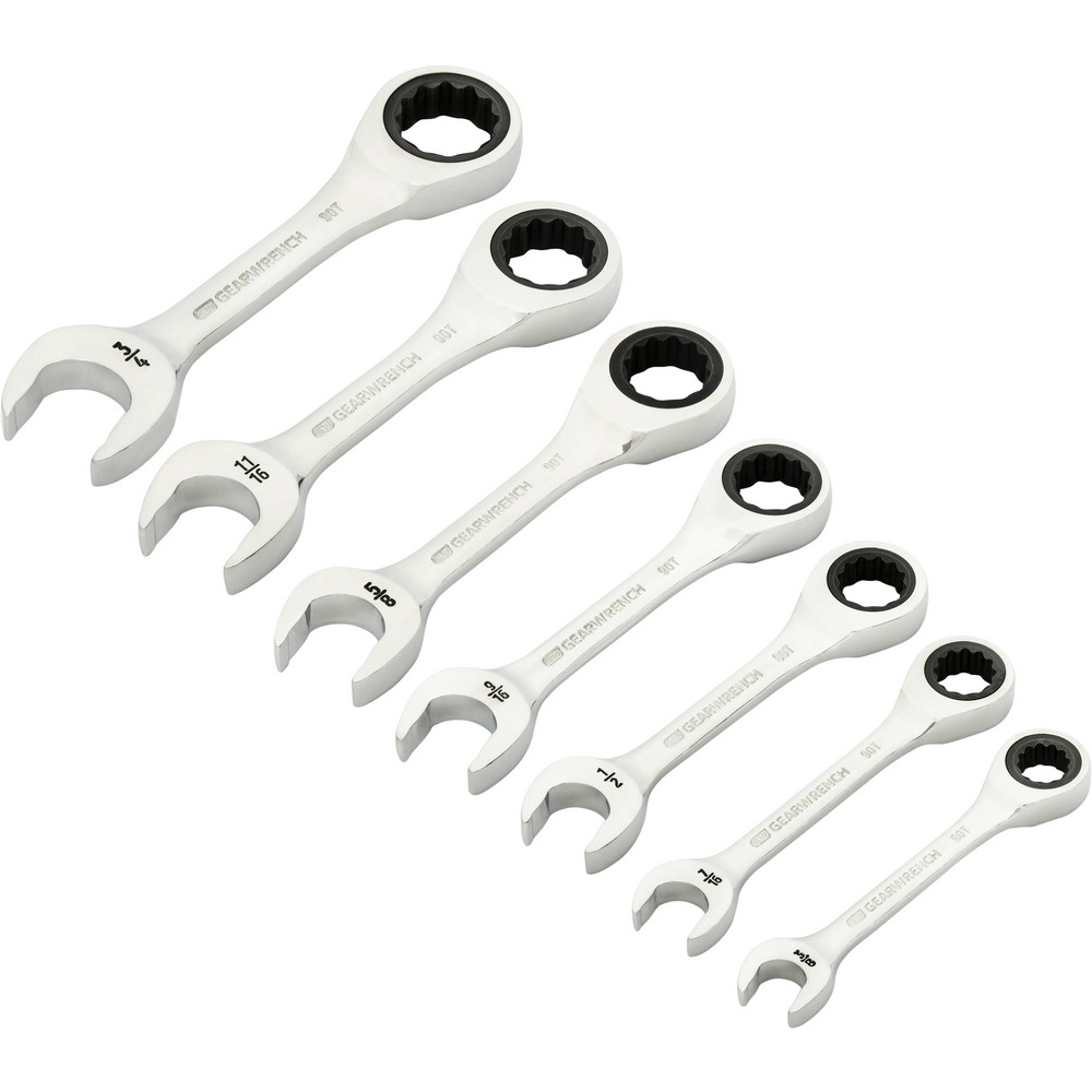 GEARWRENCH - Specialized Wrench Set: 7 Pc, 3/8 to 3/4" Wrench, Standard ...