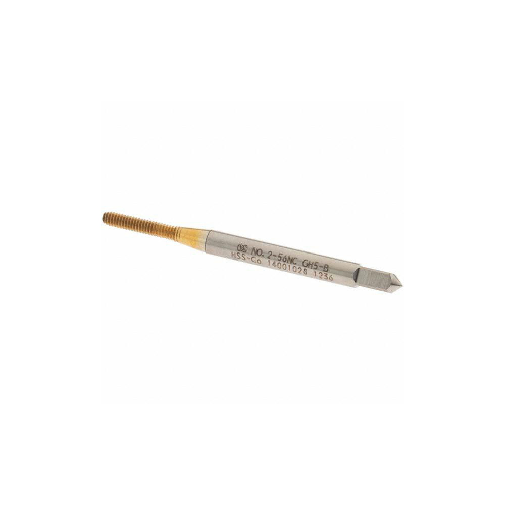 OSG - Thread Forming Tap: #2-56 UNC, Modified Bottoming Chamfer, Cobalt, TiN Finish | MSC Direct