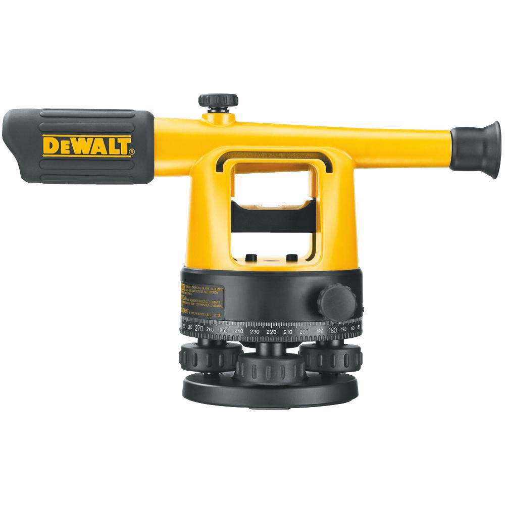 DeWALT - 20x Magnification, 5 to 200 Ft. Measuring Range, Transit ...