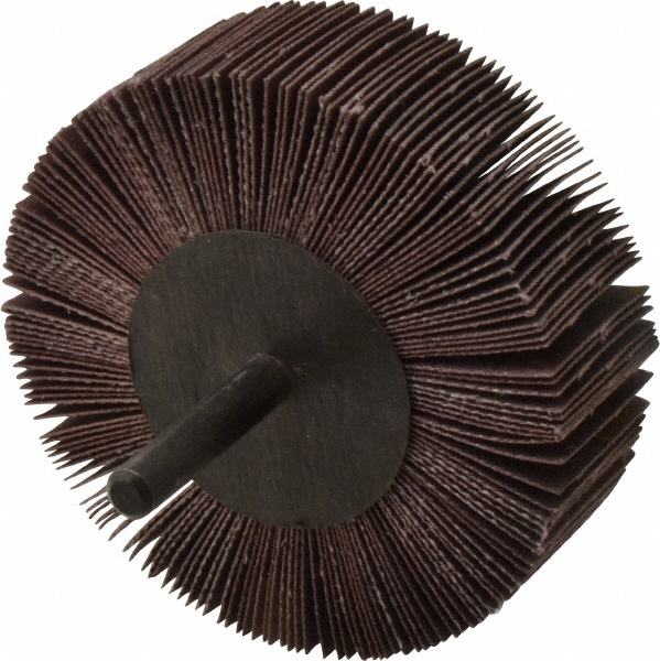 3M - Mounted Flap Wheel: 3" Dia, 1" Face Width, 320 Grit, Aluminum ...