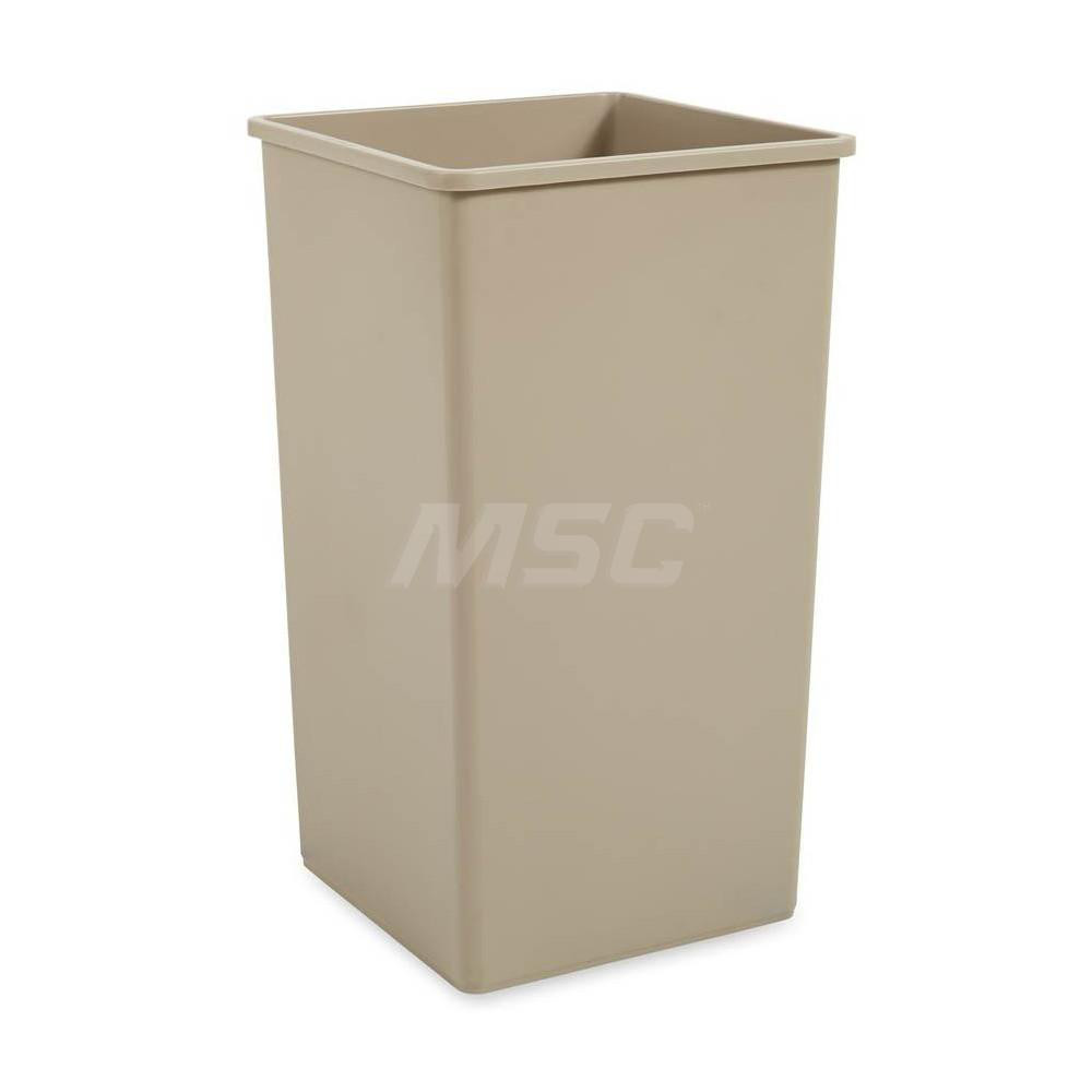 Rubbermaid - 50 Gal Square Beige Trash Can - 09306655 - MSC Industrial ...