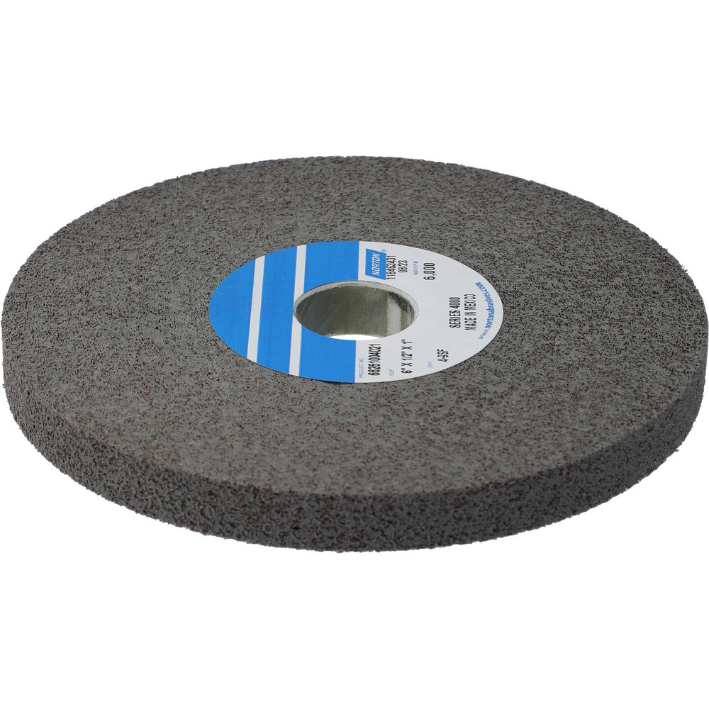 Norton - Deburring Wheel: 6" Dia, 1/2" Face Width, 1" Hole, Density 9 ...
