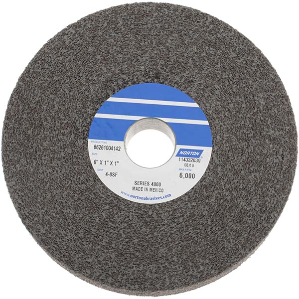 Norton - Deburring Wheel: 6" Dia, 1" Face Width, 1" Hole, Density 8 ...